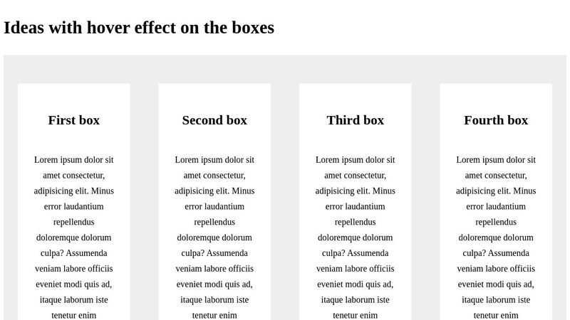 hover boxes