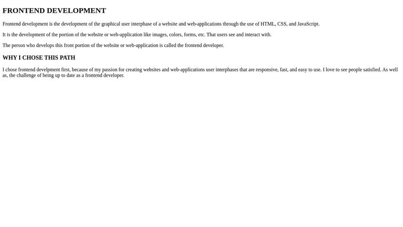 Introduction to Programming Task