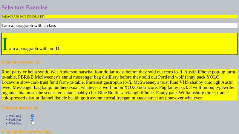 Challenge: CSS Selector และ Properties