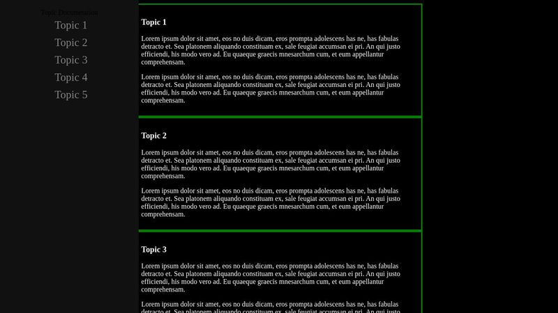 Technical Documentation (HTML and CSS)