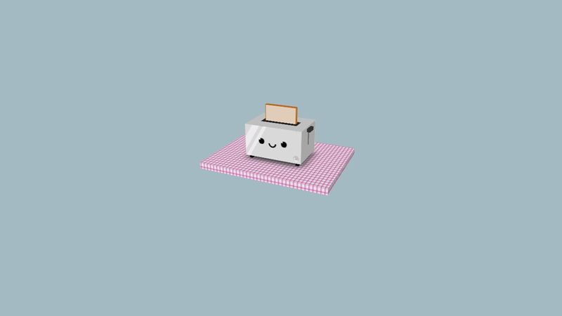 CSS Animated 3D Toaster 👇😎