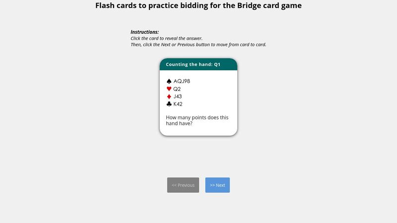 Multiple Flash Cards - HTML