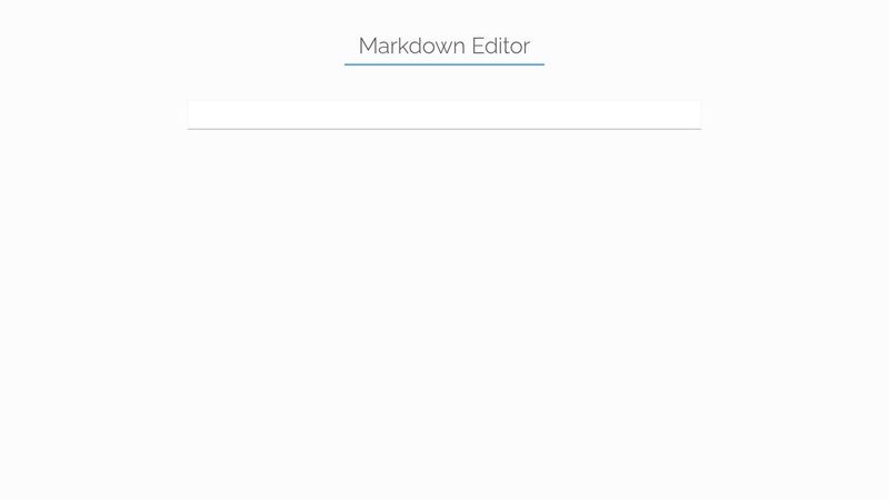 Codemirror Markdown Editor