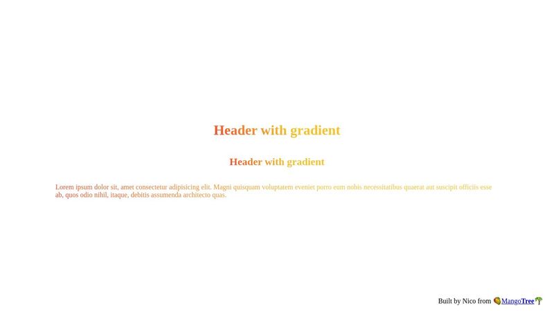 Text Gradient - CSS