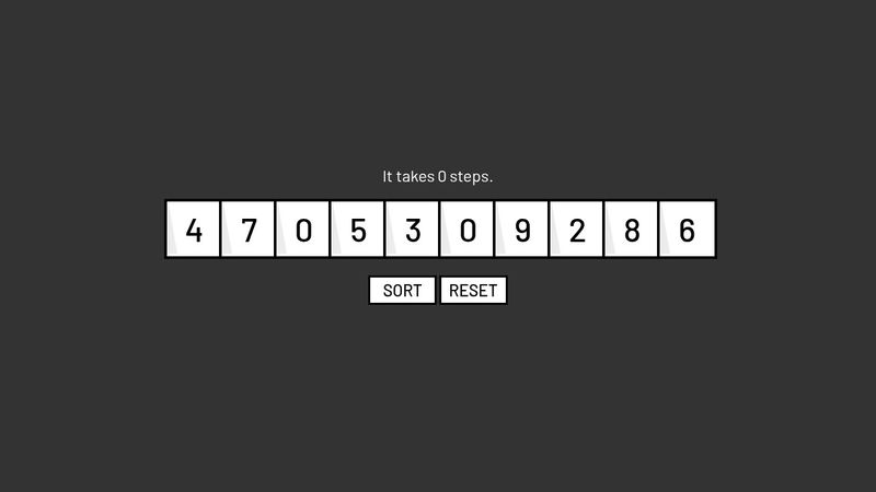 Bubble Sort Animation