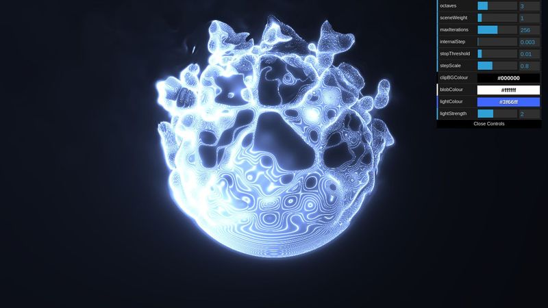 Blob study (generative shiny drop glsl shaders)