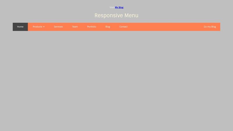 Responsive and Mega menu