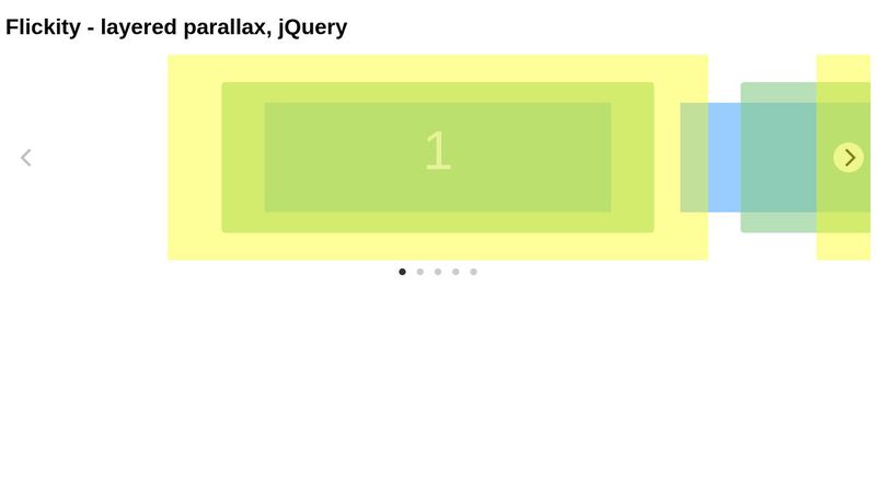 Flickity - layered parallax, jQuery