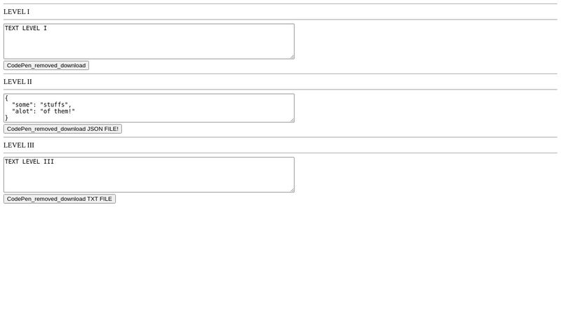 Save txt json textarea