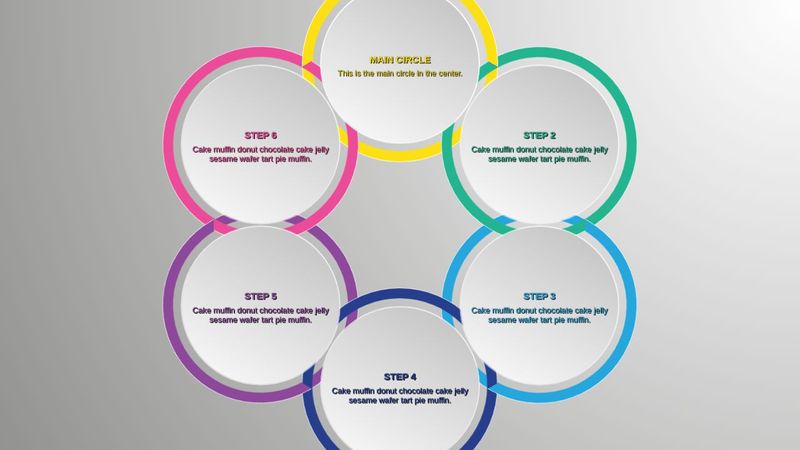 Pure CSS circles infographic