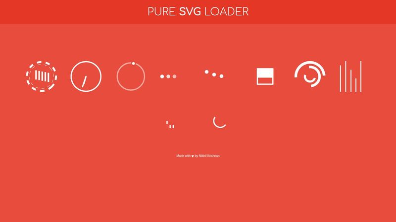 Pure SVG Loader Animation