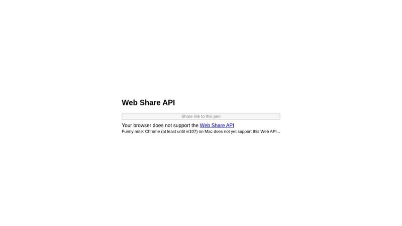 Web Share API example