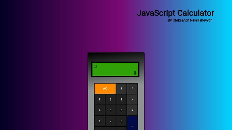 JavaScript Calculator (FCC)