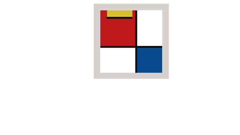 css art - mondrian