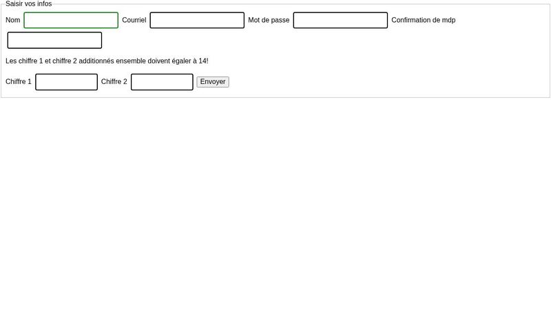 Cours 19 - Utilisation de validations JavaScript