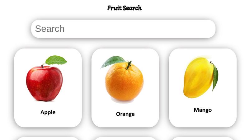 Search Bar Filter Using Vanilla Javascript