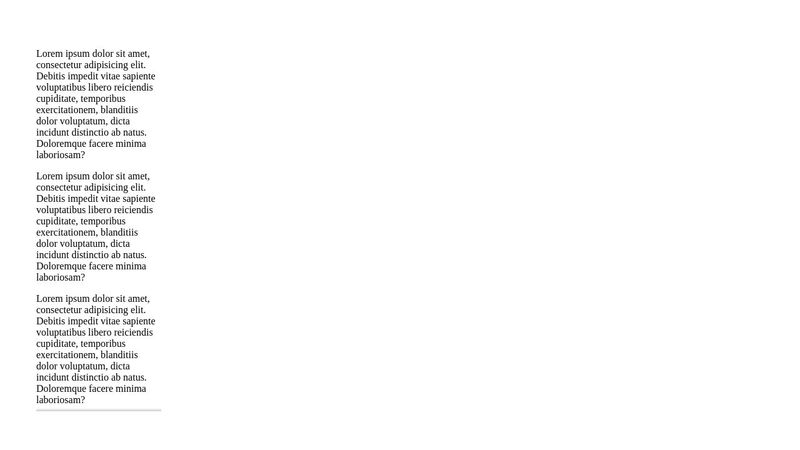 Pure css scroll hints over content