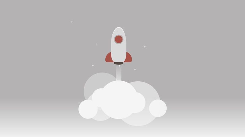 CSS only animated rocket