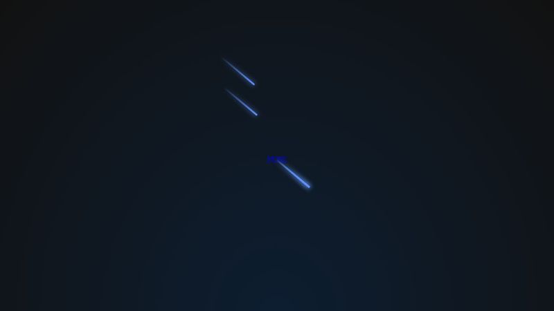 Falling Stars Animation - Only Using CSS & HTML