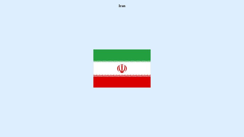 CSS Flag : Iran