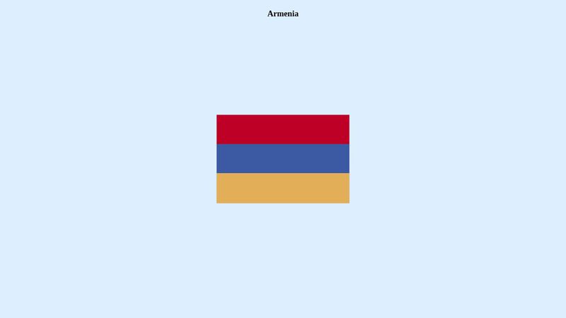 CSS Flag: Armenia