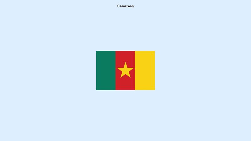CSS Flag : Cameroon