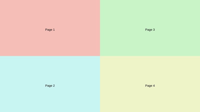 Page Layout transitions with Pure CSS
