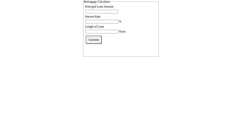 Mortgage calculator - Vanilla JS template