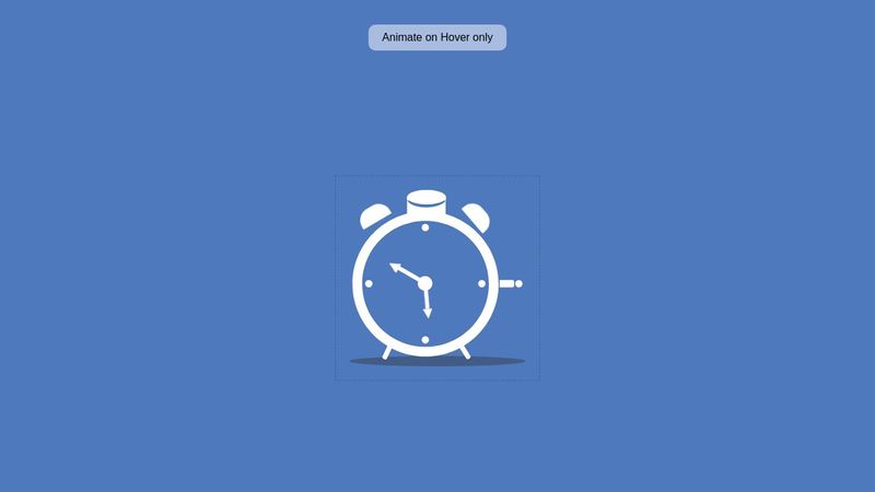 Animated CSS+SVG Responsive Alarm Clock - Icon