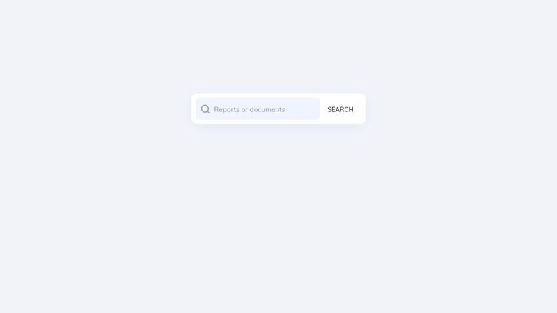 UI // Search bar with suggestions