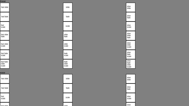 React CSS Transition Group combination animation