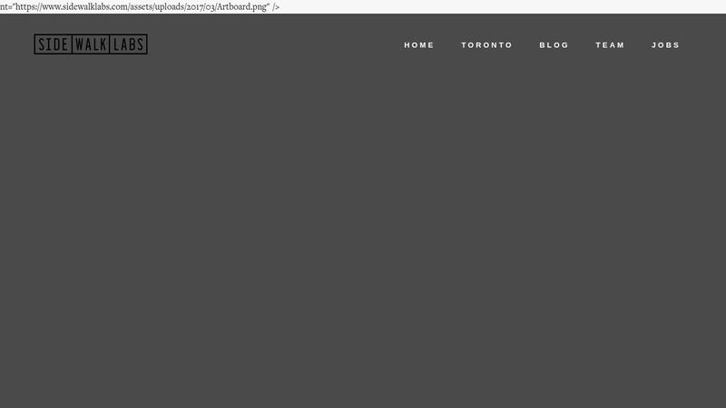 Sidewalk Labs (Alphabet/ Google) CSS