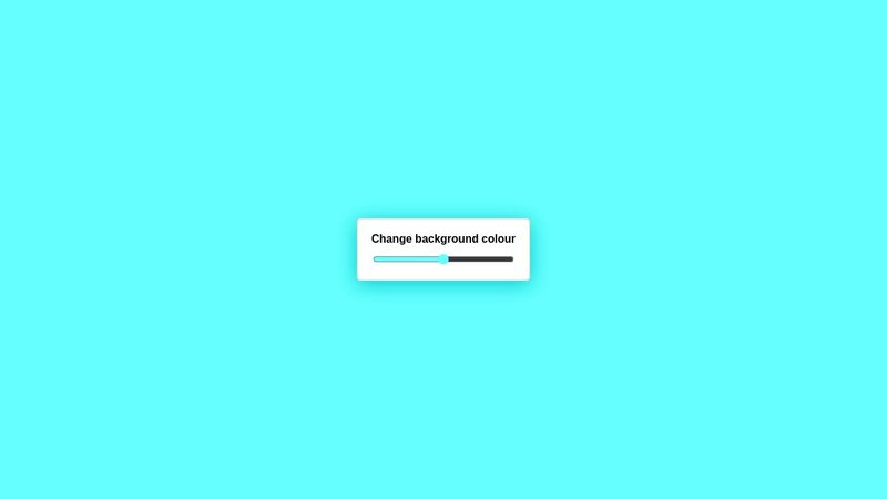 Changing background colour with CSS variables and HSL values