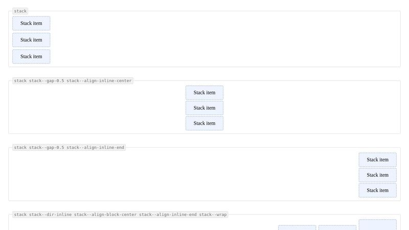 Sass Stack Component