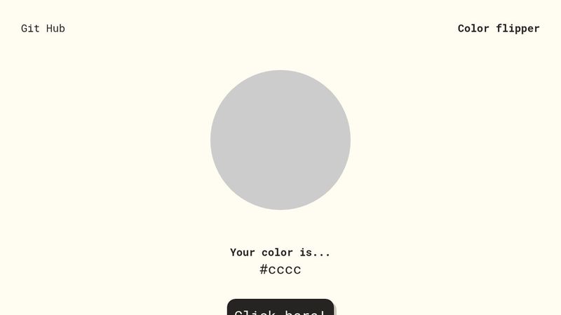 Color flipper with JavaScript