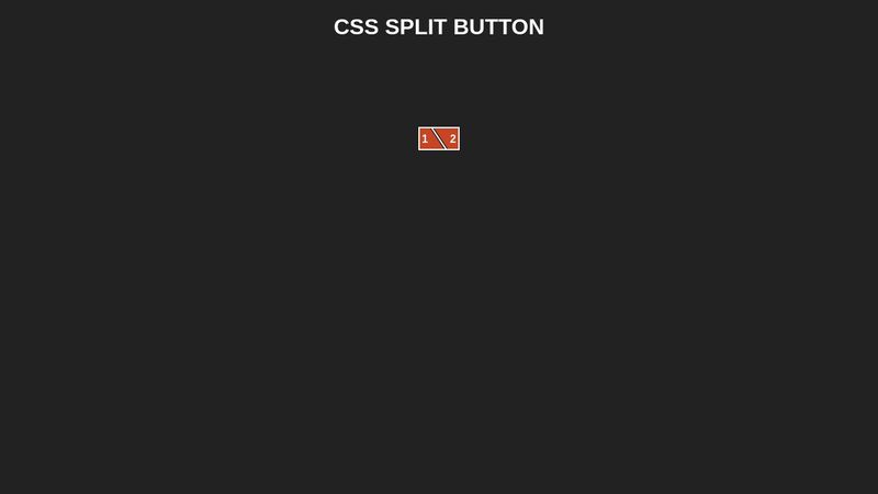 CSS diagonal split button