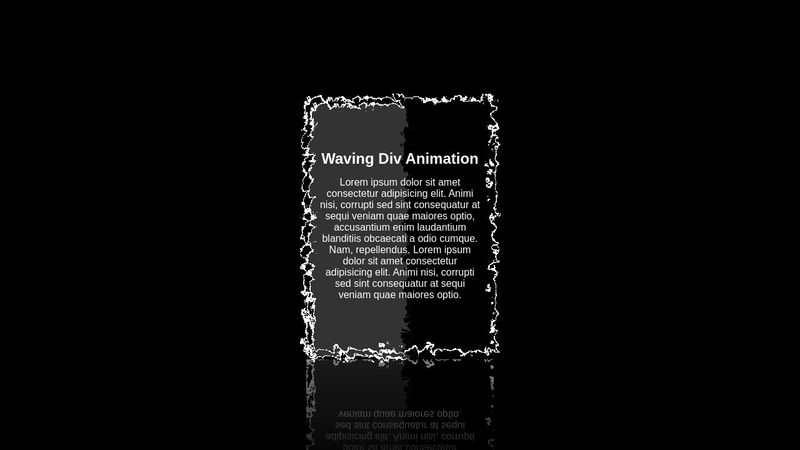 Wavy Div Animation Effect Pure CSS