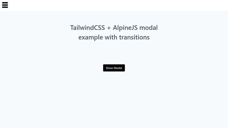 Tailwind AlpineJS Examples