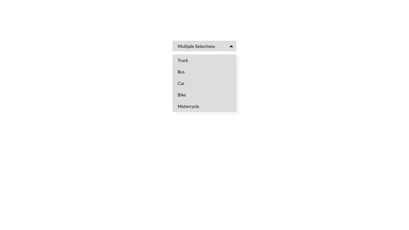 Checkbox Dropdown Using Pure CSS