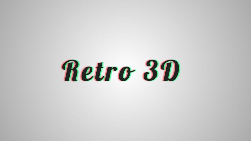 Retro 3D Effect