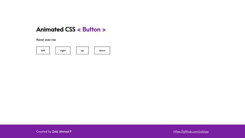 Awesome Animated Buttons (CSS)