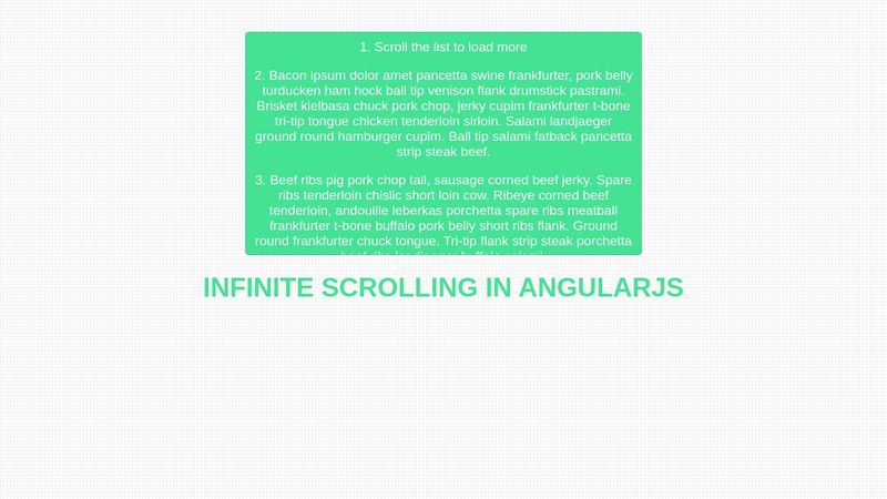 Infinite Scroll Angularjs