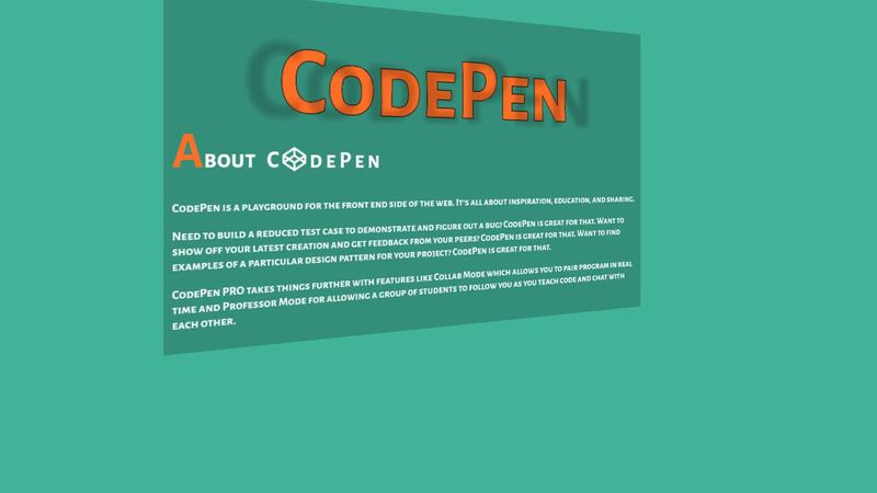 CodePen 3D-Card