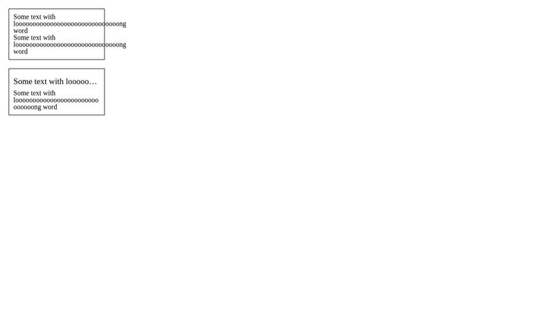 Text overflow