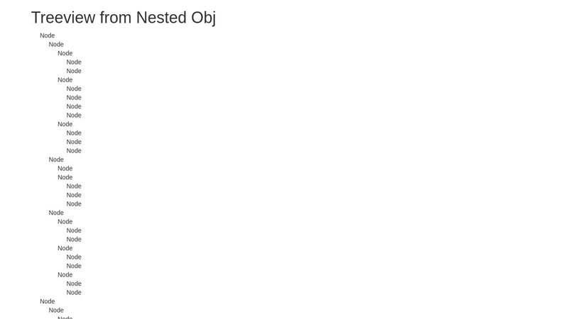 Treeview from Nested Obj