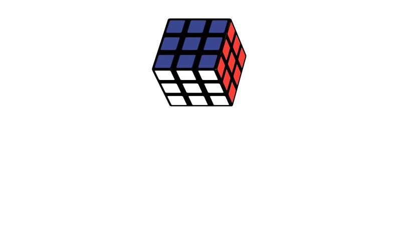 Rubik's cube HTML and CSS3