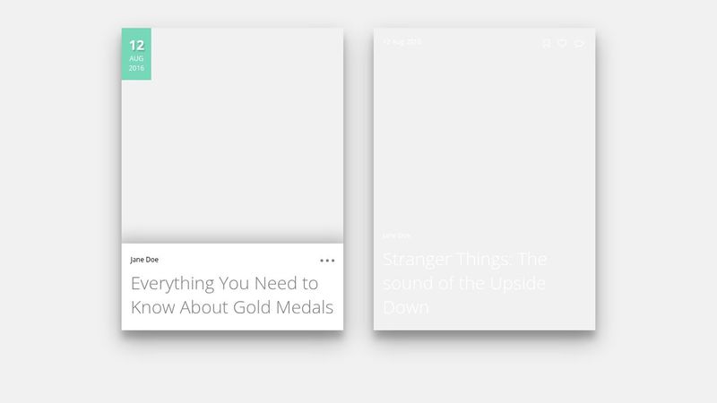 News Cards - CSS only