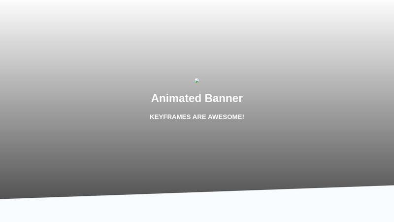 CSS Animated Header Background