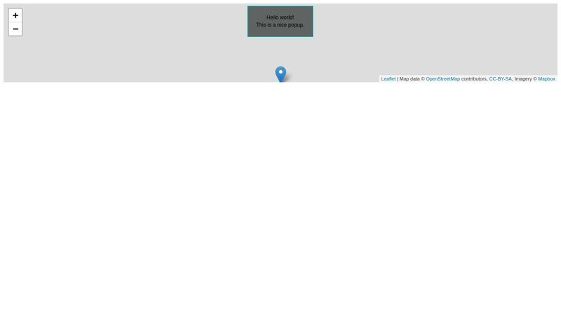 Leaflet custom popup