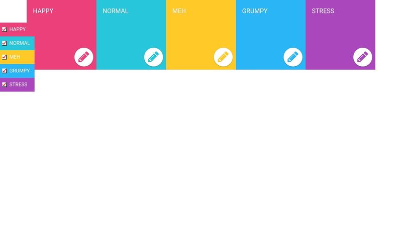 Responsive Material Mood Tracker by Loic